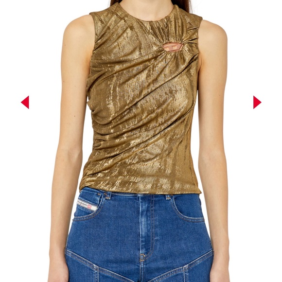 Diesel | Tops | Diesel Metallic Top | Poshmark